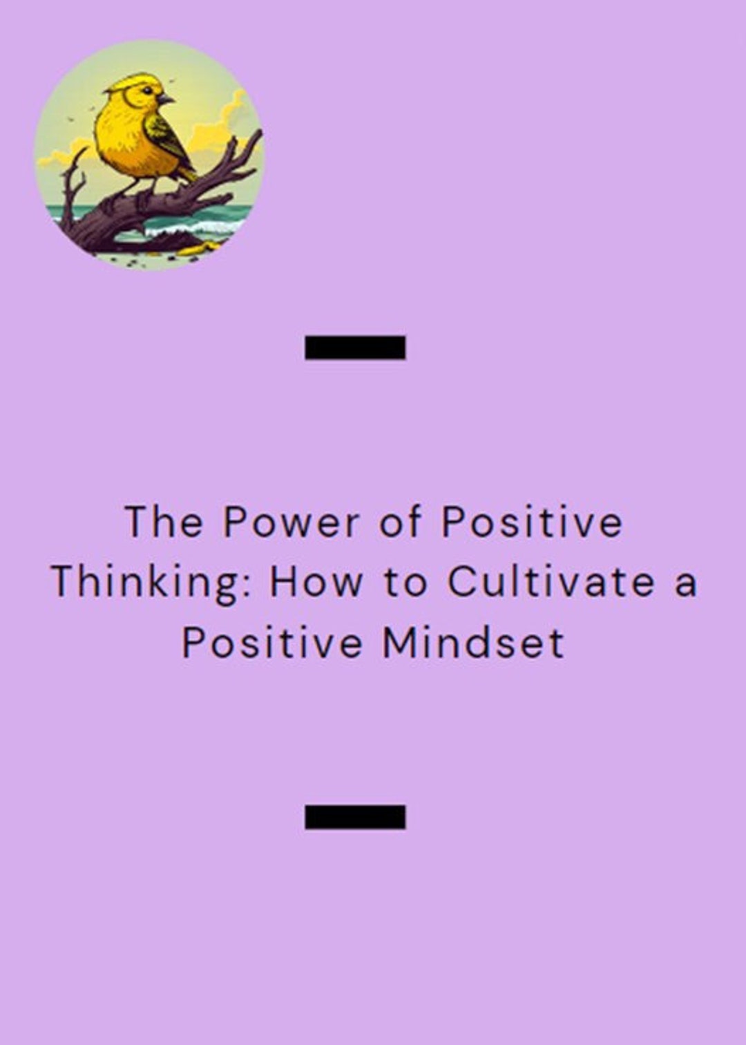 The Power of Positive Thinking How to Cultivate a Positive Mindset - Etsy