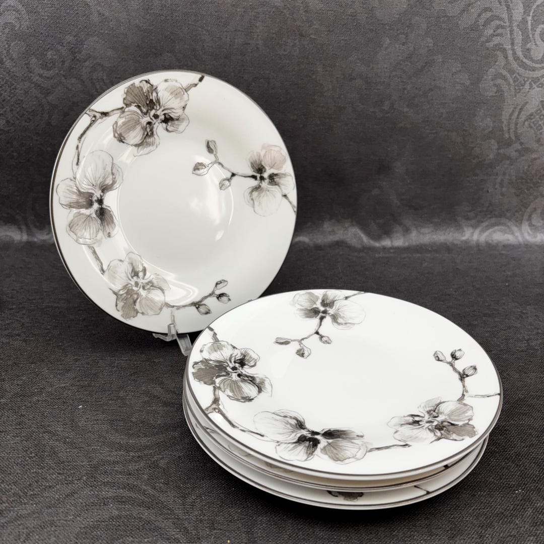 Michael Aram Black Orchid Bread Plates Set of 4 - 7 Inch Diameter - Etsy
