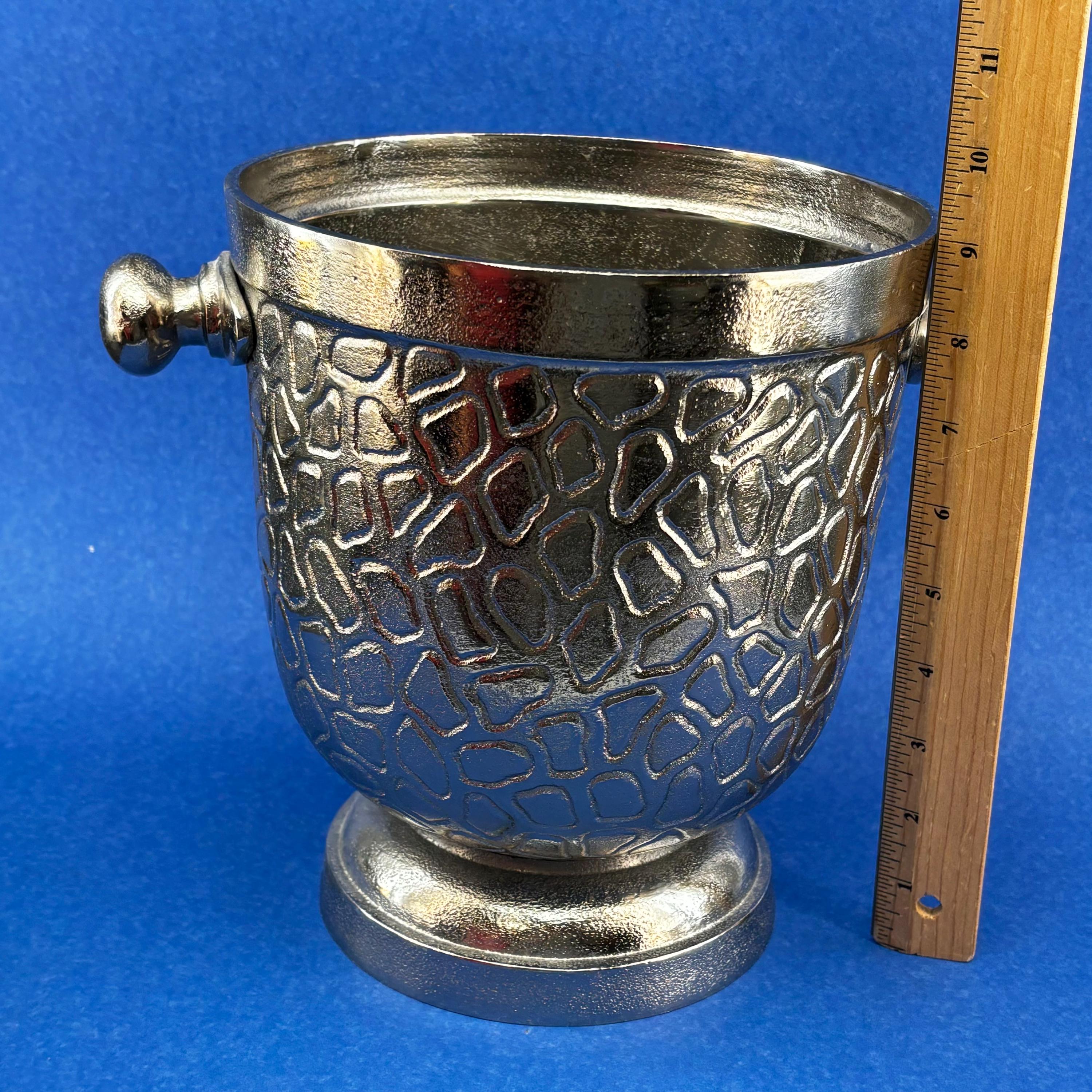 Embossed Giraffe Print Ice Champagne Bucket | Unique Planter - Etsy