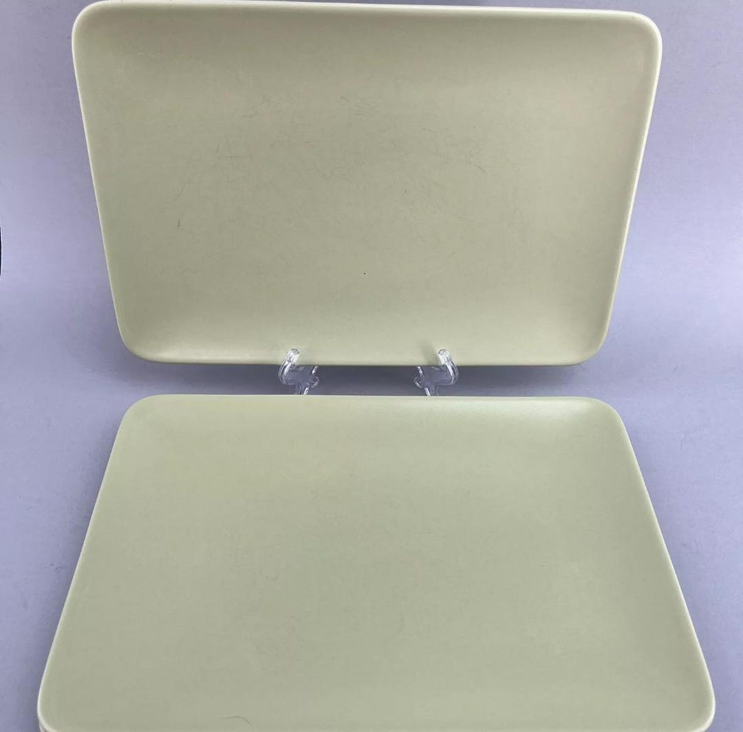 ONE ONLY IKEA Dinera Green Rectangular Dinner Plate 12”X8” #12289 ...