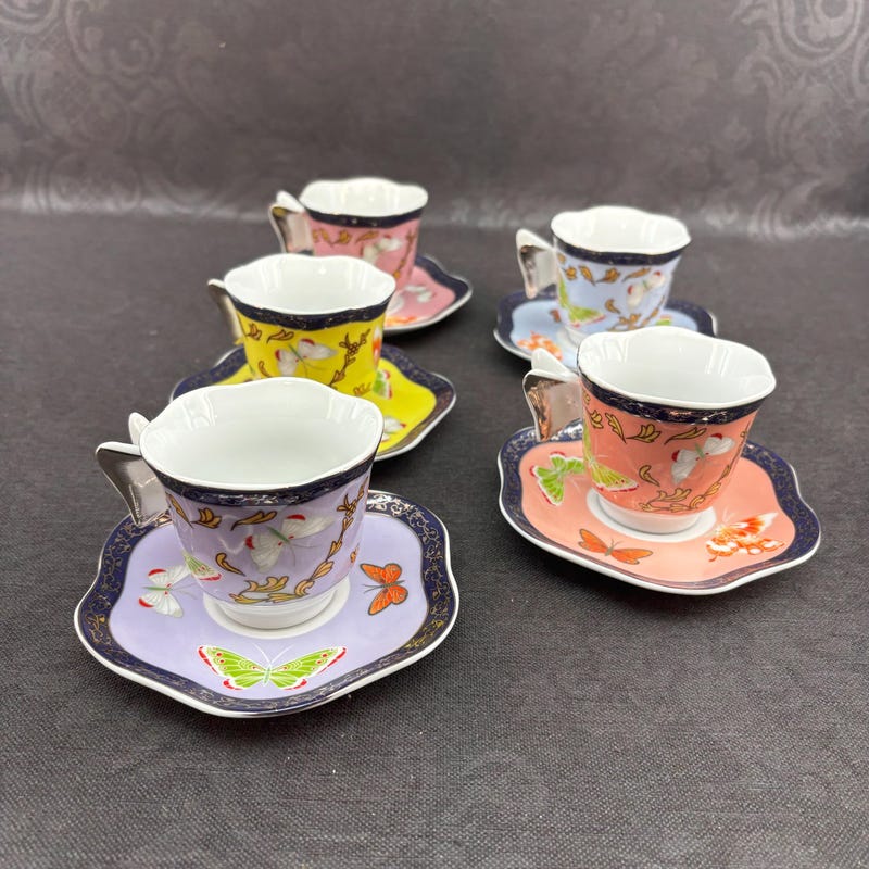 Butterfly Tea Cups - Etsy