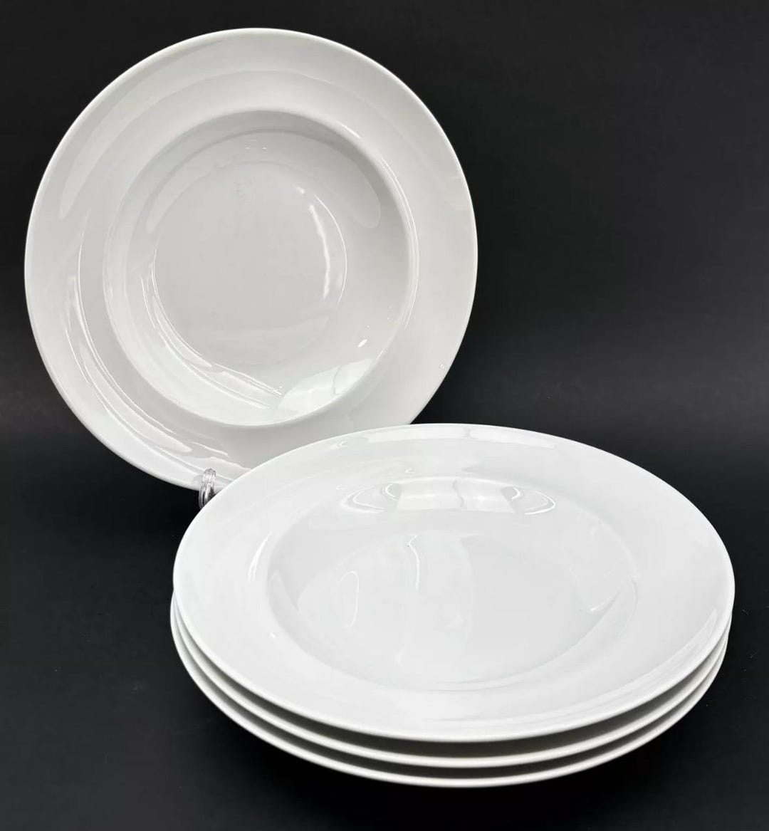 Crate and Barrel Kahla Pure and Simple 9.25”porcelain Set/4 Pasta Bowls White - Etsy