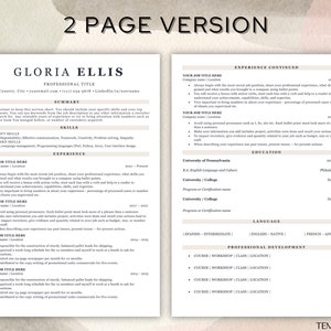 Resume Template Google Docs Resume Template Word Google Doc Resume ...