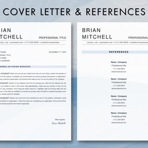 2024 ATS Friendly Resume Template Microsoft Word & Google Docs Resume ...