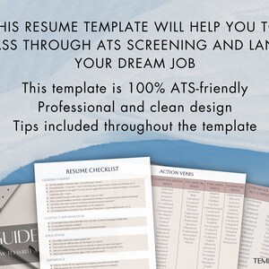 2024 ATS Friendly Resume Template Microsoft Word & Google Docs Resume ...