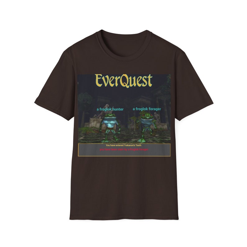 Unisex Softstyle T-shirt Everquest Trakanon's Teeth Froglok Hunter ...
