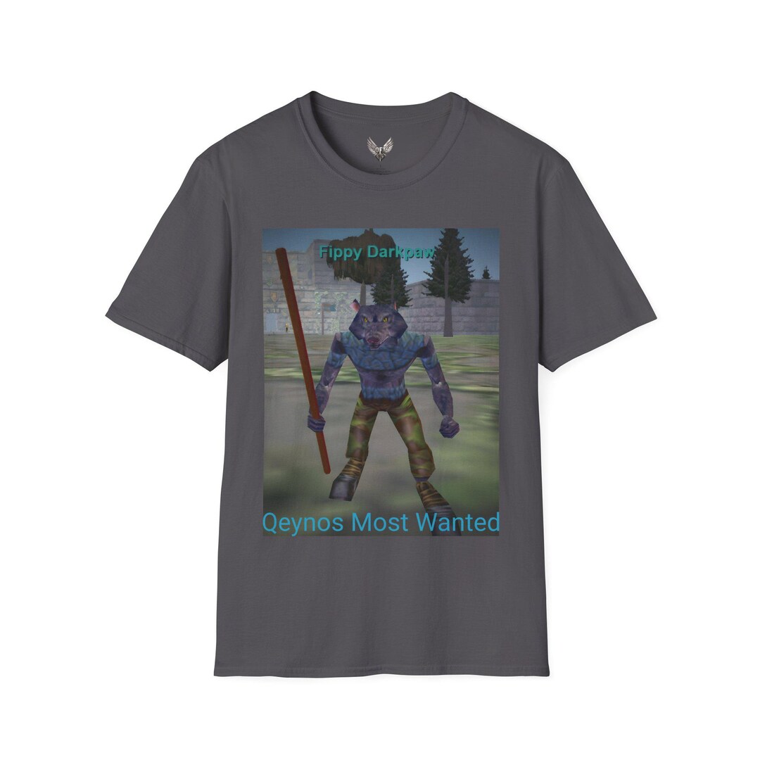 Unisex Softstyle T-shirt Qeynos Most Wanted Flippy Darkpaw Everquest ...