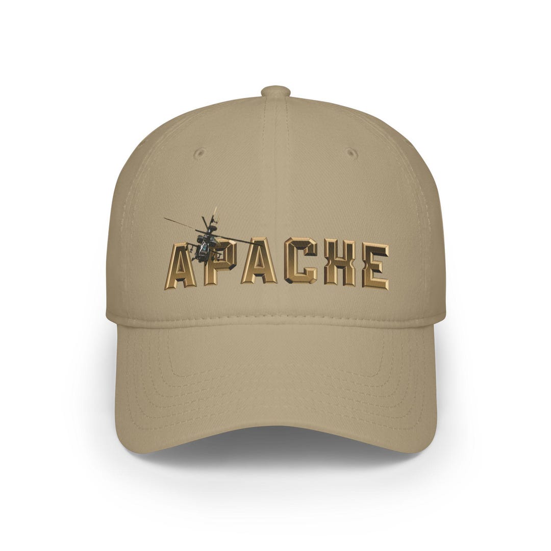 Apache AH-64 Army Aviation Low Profile Baseball Cap for Veterans Pilots ...