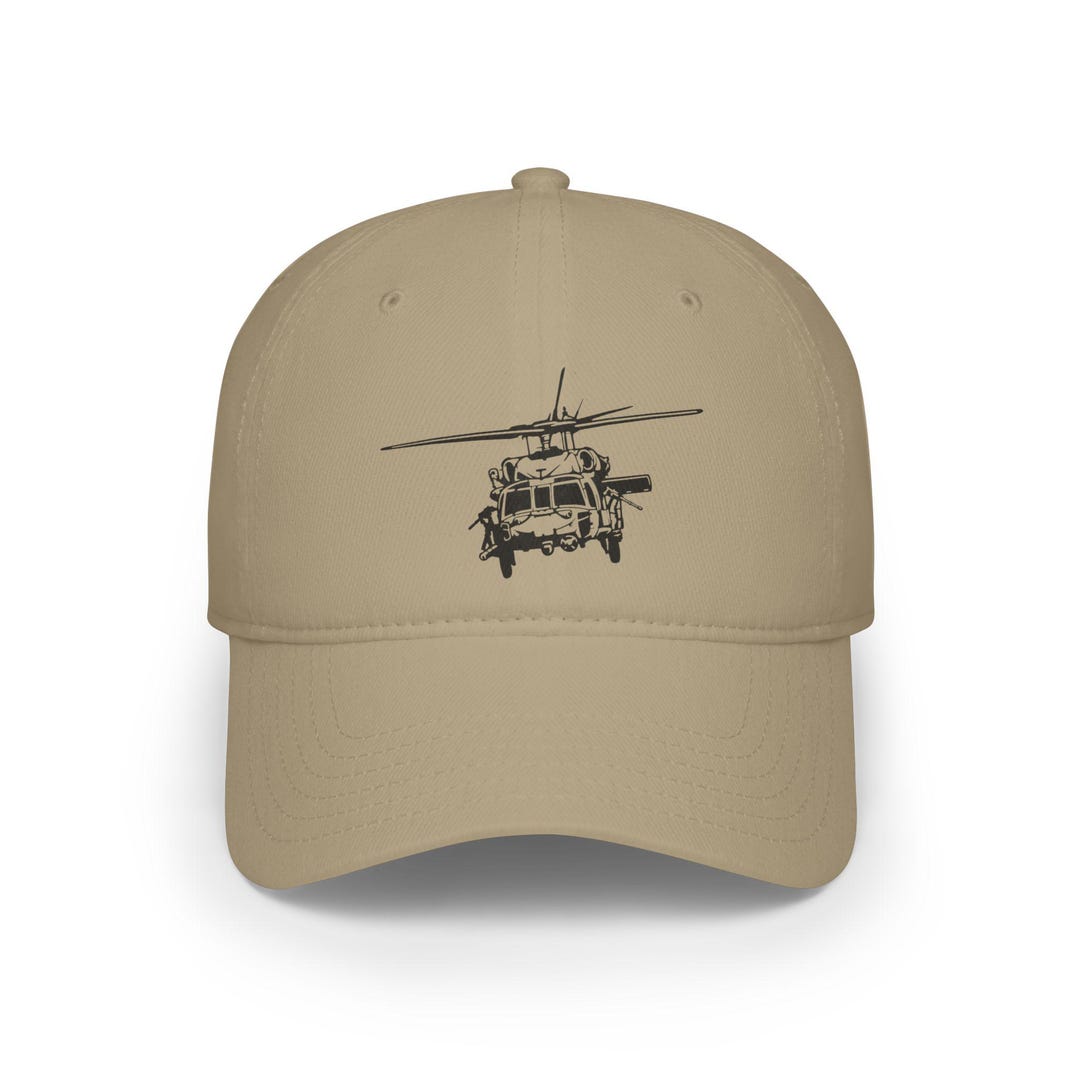 Embroidered Low Profile Baseball Cap - UH-60 Blackhawk Design for ...