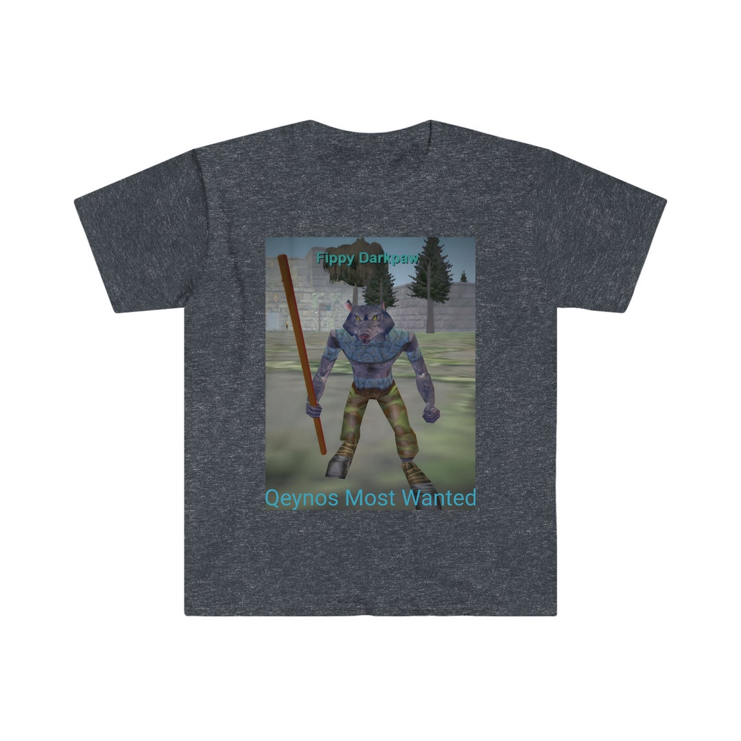 Unisex Softstyle T-shirt Qeynos Most Wanted Flippy Darkpaw Everquest ...