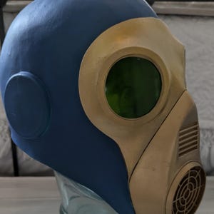 Custom Steampunk Style Cosplay Gas Mask Painted in Gold and Blue - Etsy