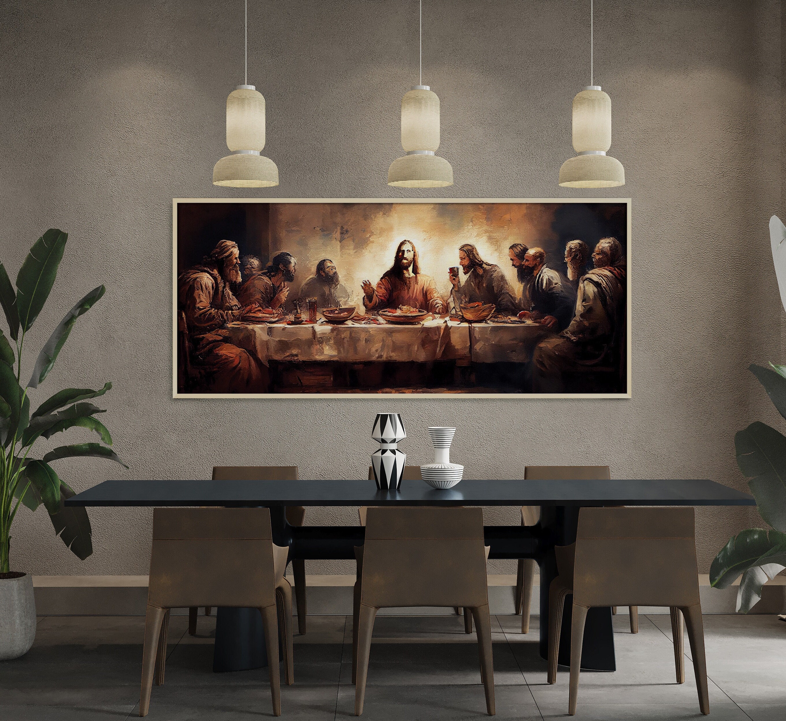 The Last Supper, Jesus Canvas Art, Christian Art Prints, Bible Verse ...