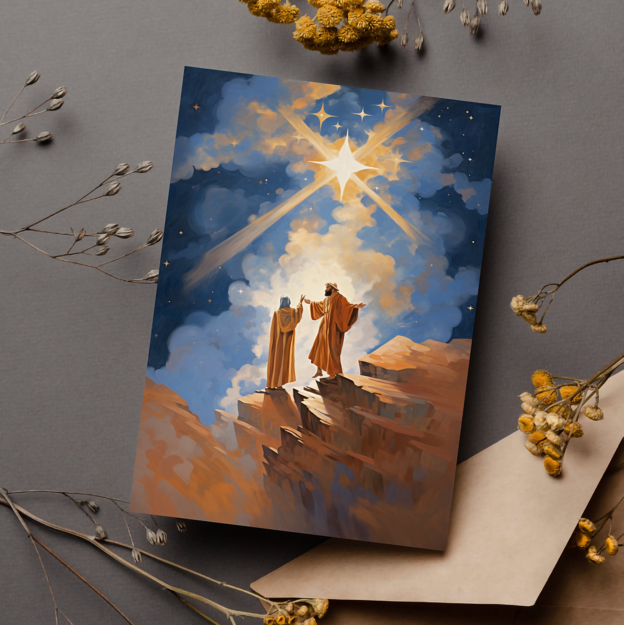 God's Promise to Abraham, Christian Poster, Jesus Art, Hem of Robe ...