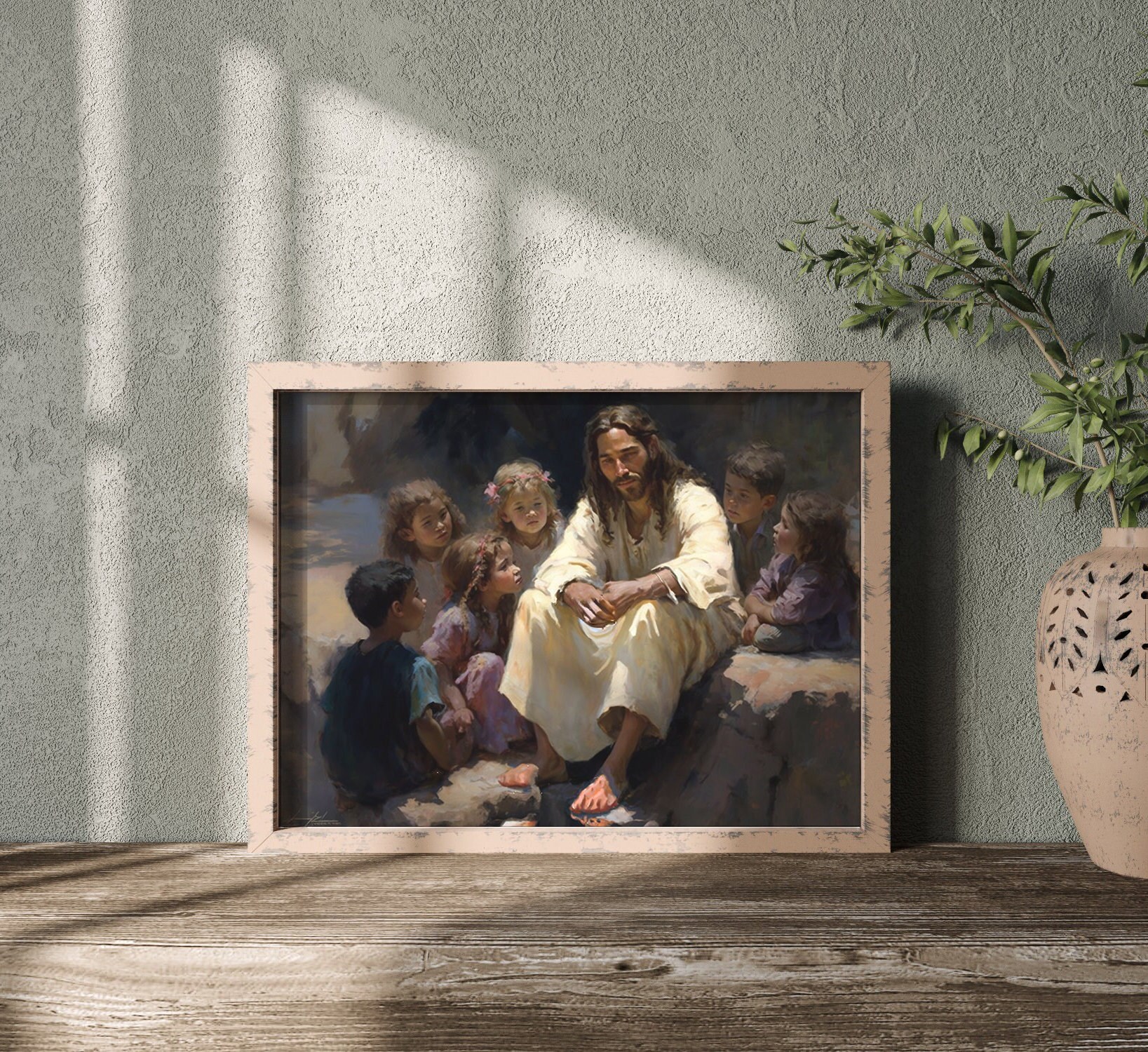 Christ Portrait, Christian Printable Wall Art, Christian Gift ...