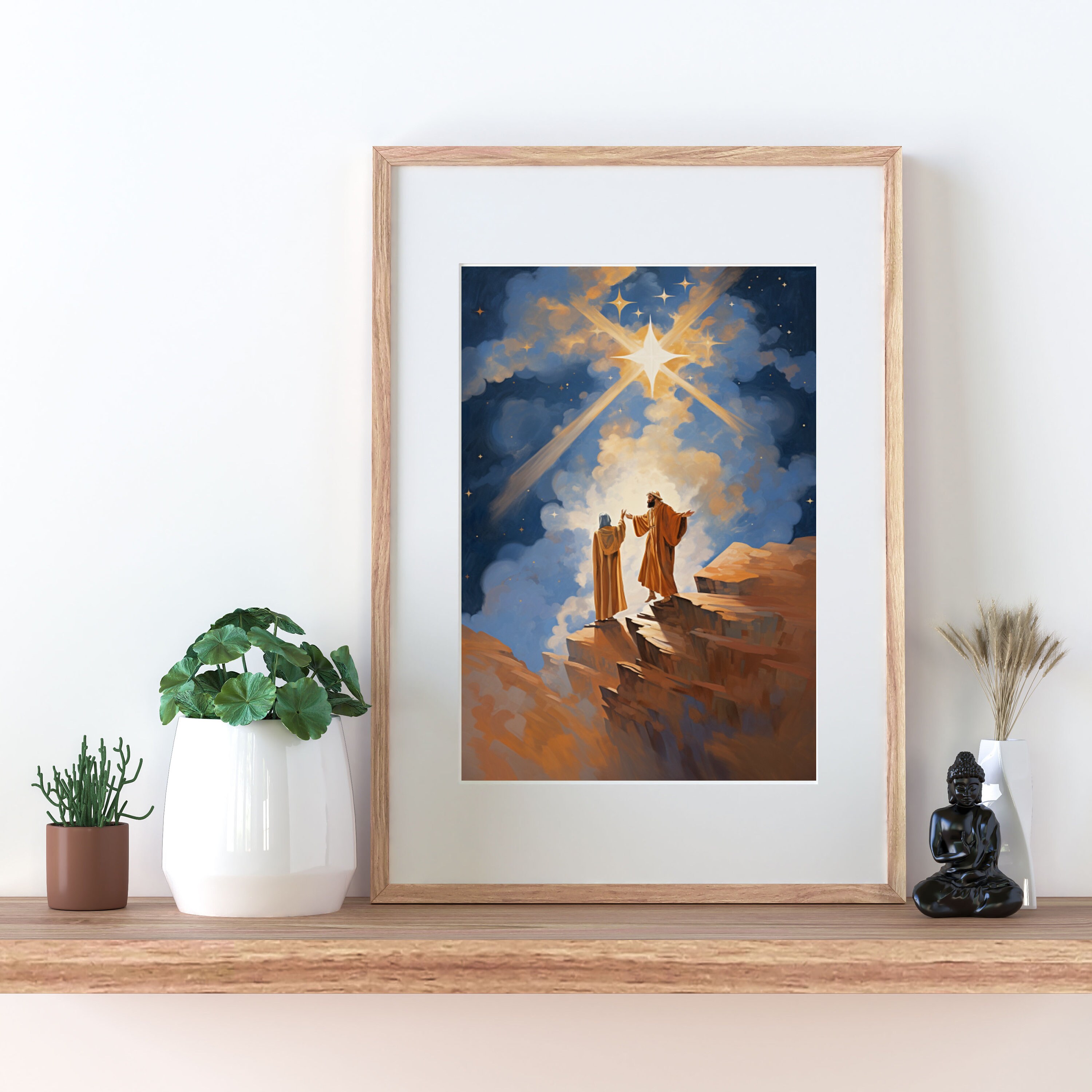 God's Promise to Abraham, Christian Poster, Jesus Art, Hem of Robe ...