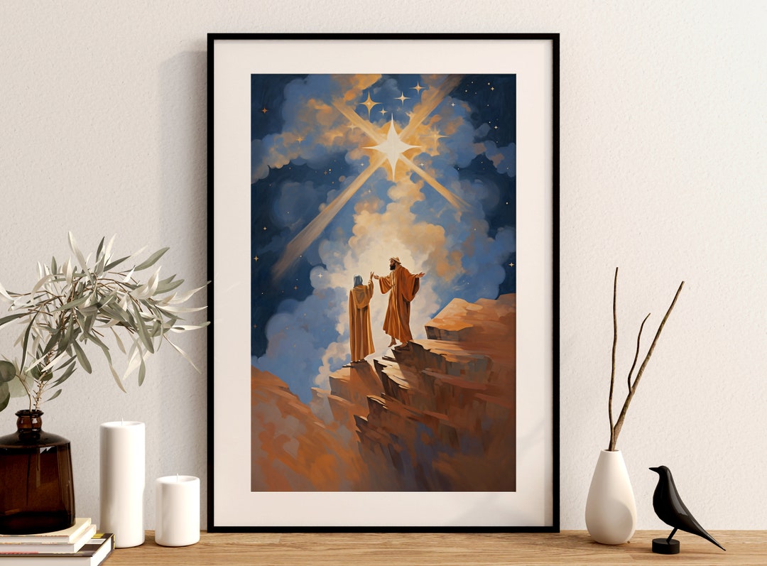 God's Promise to Abraham, Christian Poster, Jesus Art, Hem of Robe ...