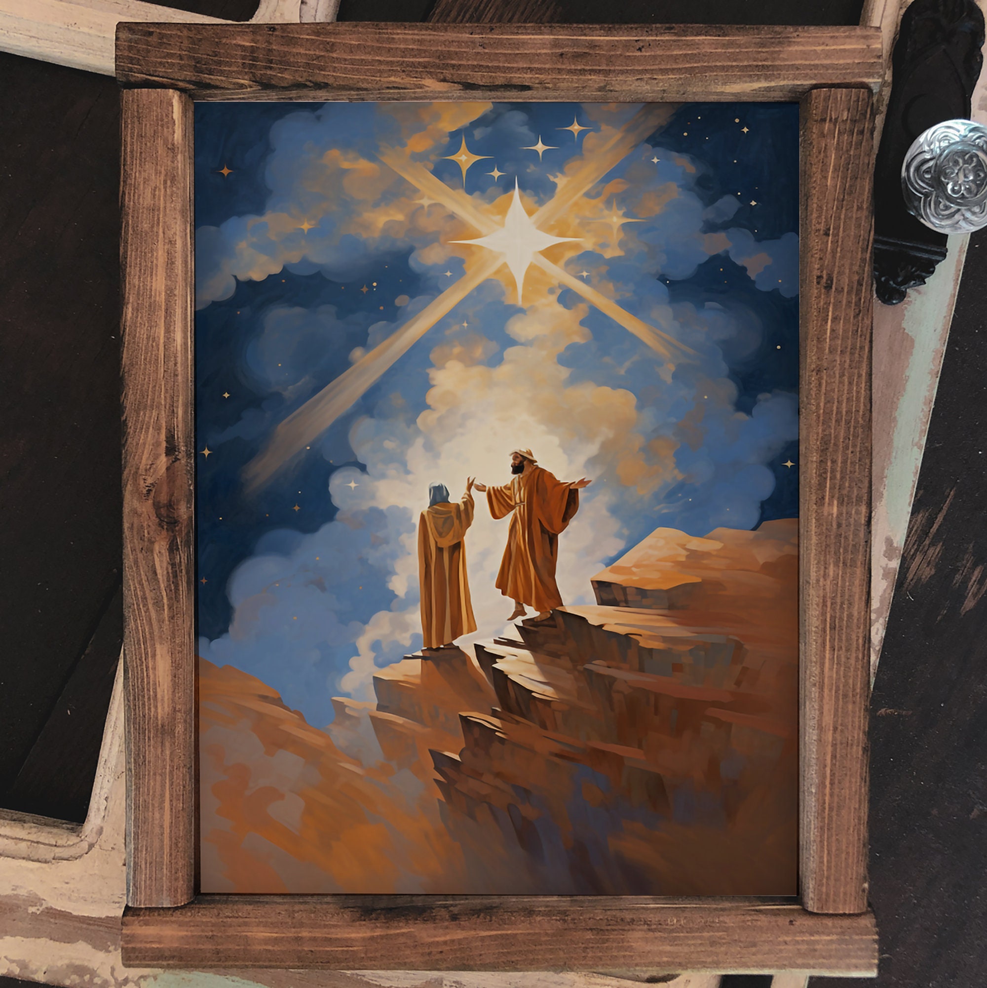 God's Promise to Abraham, Christian Poster, Jesus Art, Hem of Robe ...