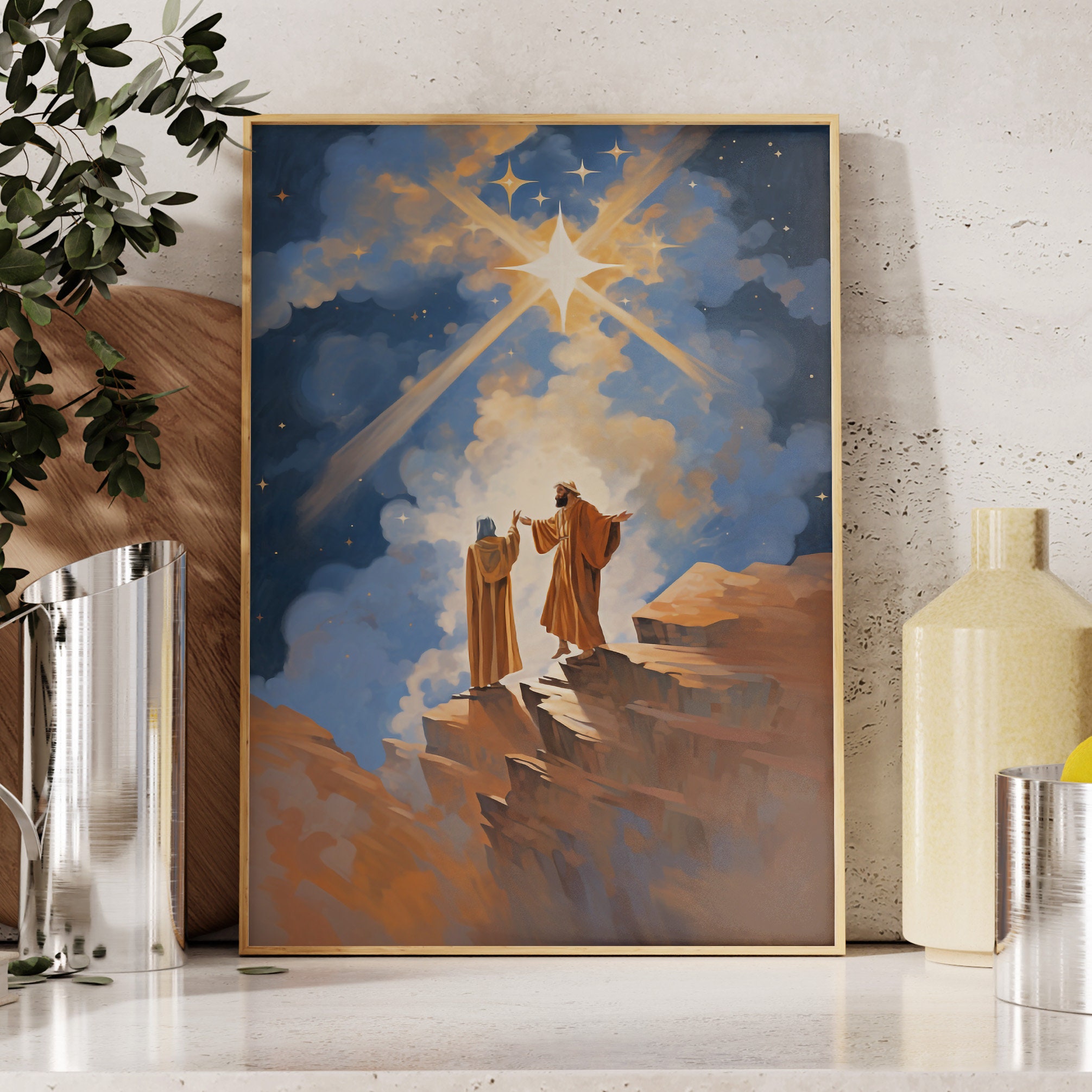 God's Promise to Abraham, Christian Poster, Jesus Art, Hem of Robe ...