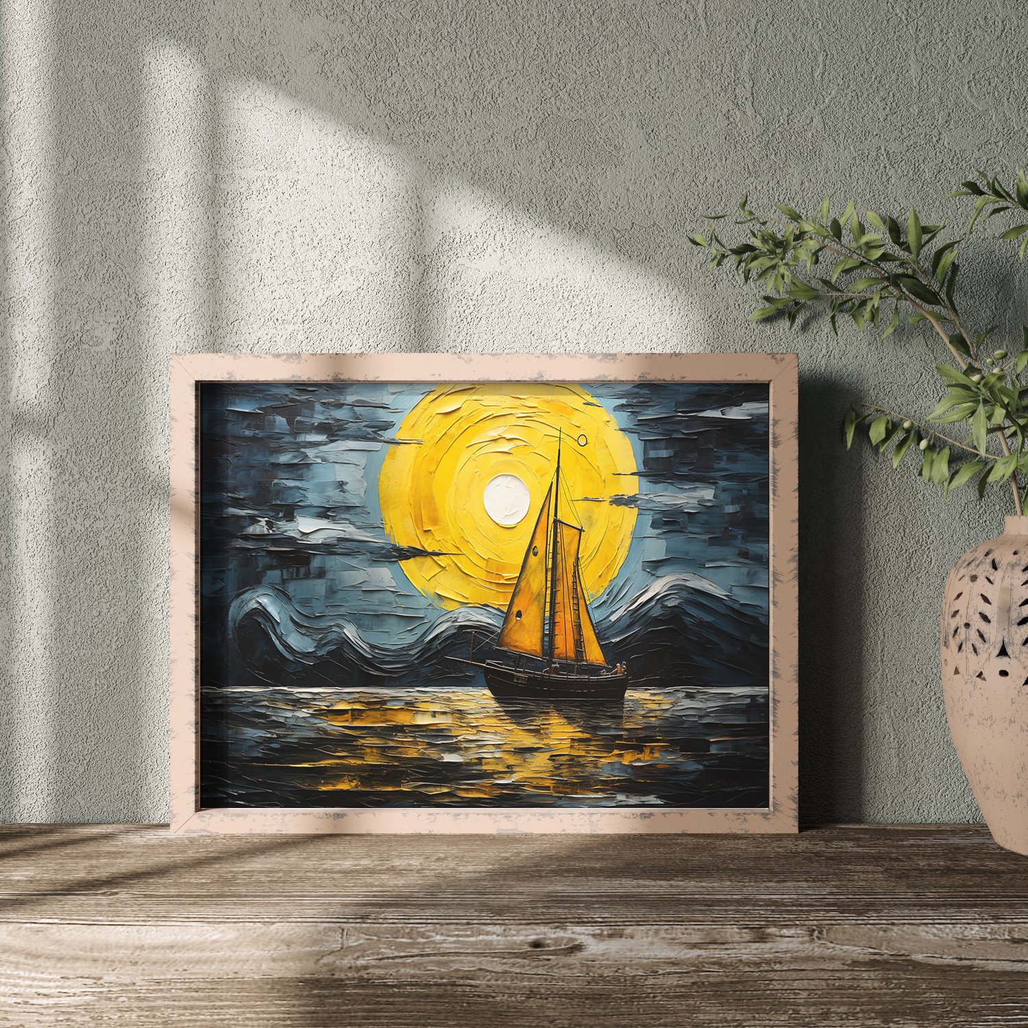 Hush Be Still, DIGITAL PRINT, Jesus Stills Sea, WALL Art, Jesus Art ...