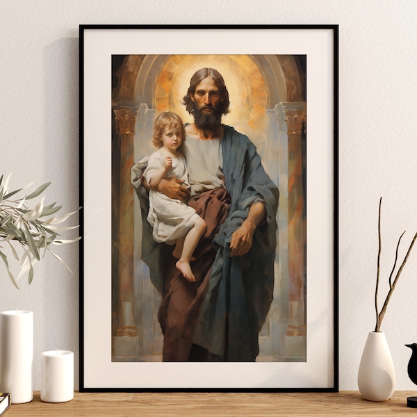 St. Joseph Terror of Demons Print - Etsy