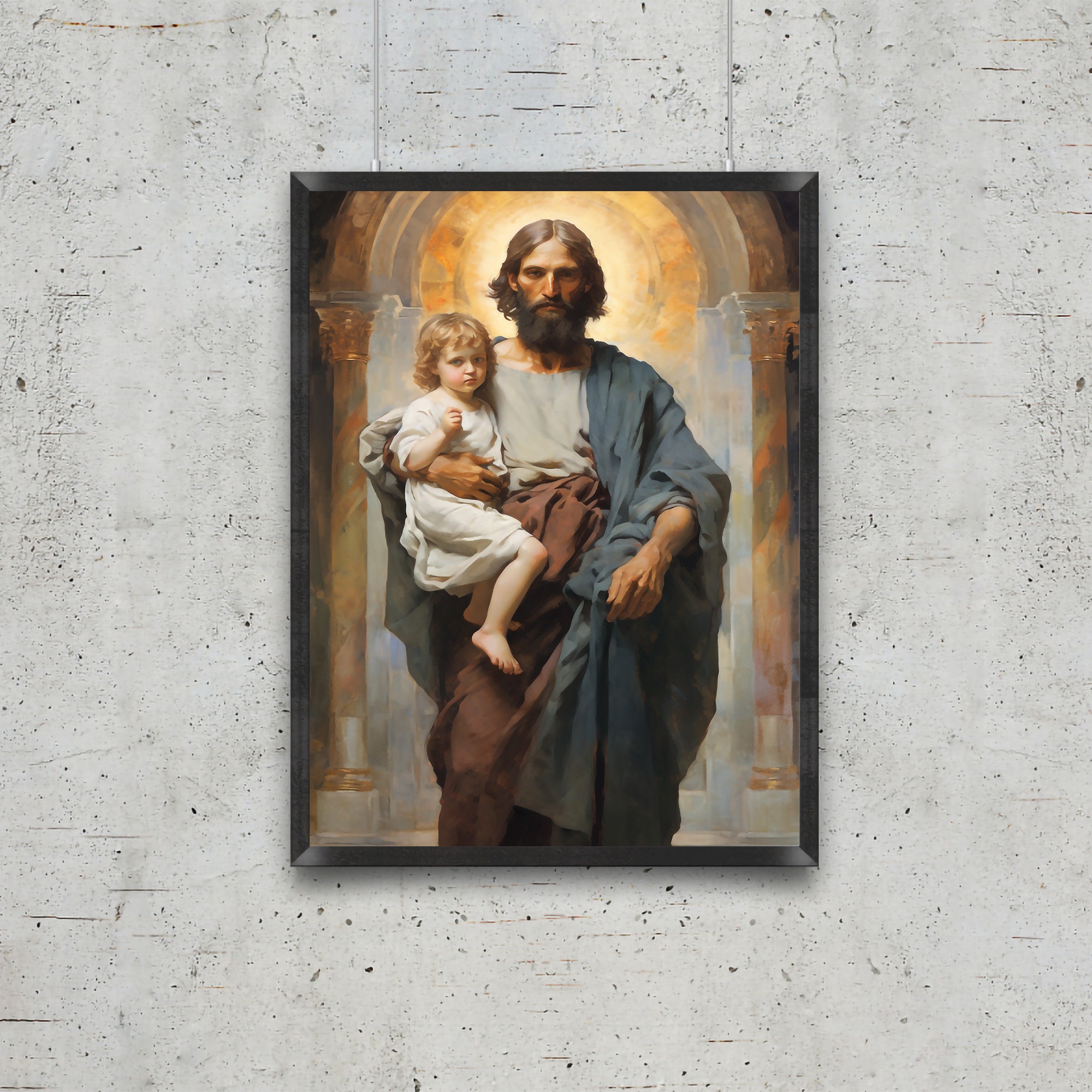 St. Joseph Digital Print Terror of Demons Bible Parable - Etsy