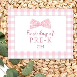 First Day of School Sign, Cute First Day of School Printable, First Day ...