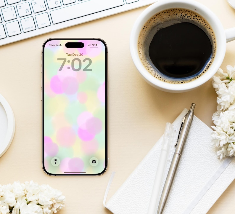 2026 Phone Wallpaper | Hand-drawn Soft Aesthetic Background | Pretty ...