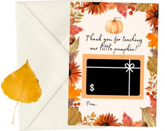 PRINTABLE Teacher Thanksgiving Card School Teacher - Etsy