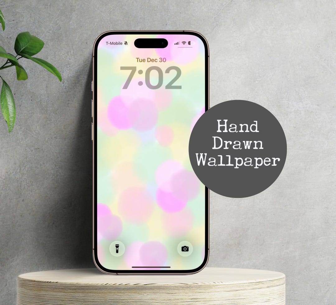 2026 Phone Wallpaper | Hand-drawn Soft Aesthetic Background | Pretty ...