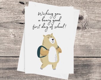 Happy First Day of School Card Personalised School Card - Etsy