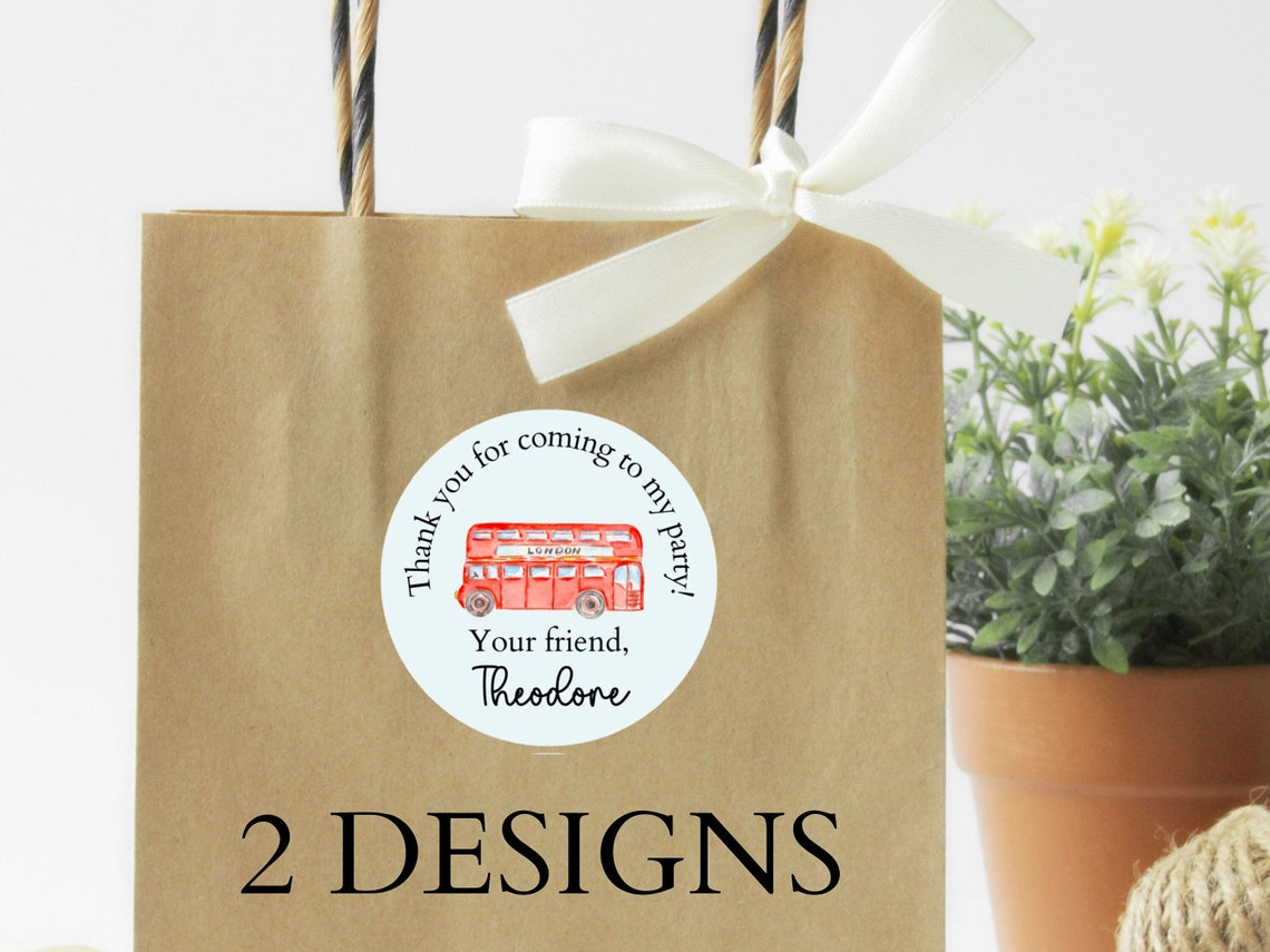 Personalized Stickers for Kids Birthday Party - Etsy