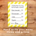 Printable Lemonade Stand Menu Template, DIY Menu to Print and Write ...