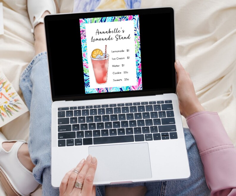 Kids Lemonade Stand Menu, Price List, Sign Personalized Printable ...