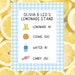 Personalized Lemonade Stand Menu, Blue Gingham Editable and Printable ...