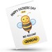 Bee-rilliant Happy Fathers Day Card for Grandad - Cute Bumble Bee ...