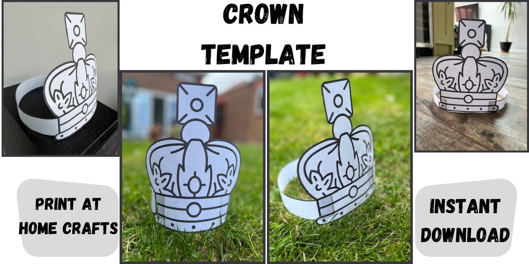 Royal King Crown Template Printable - Etsy