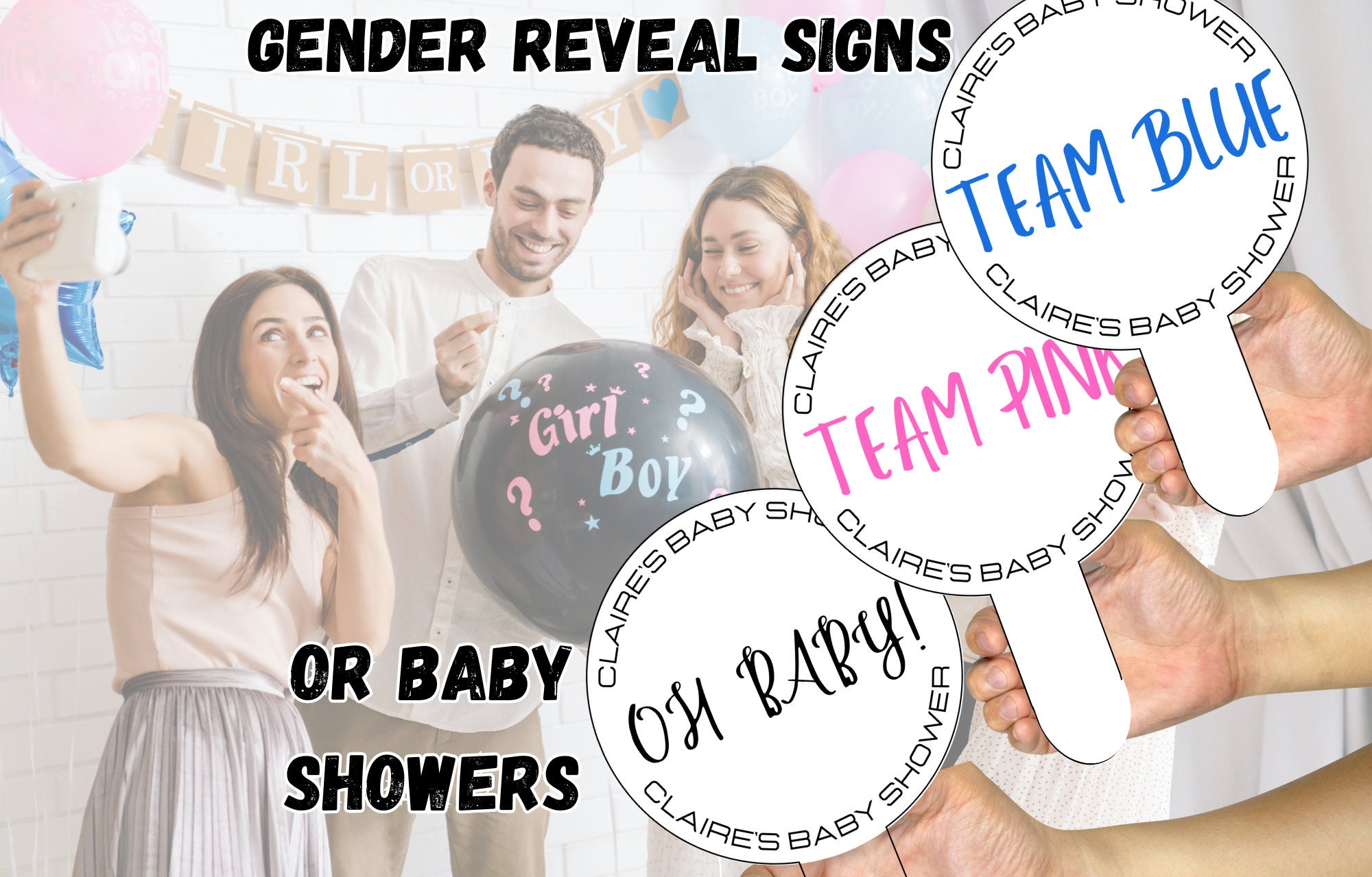 Personalised Paddle Signs Party Games Custom Wedding Birthday Hen Do ...