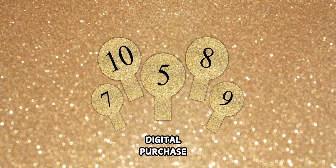 Dancing Judges Score Paddles Reality Tv Watch Party Games DIGITAL ...