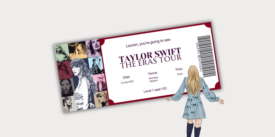 Personalised Taylor Swift Eras Tour Birthday Gift Surprise - Etsy UK