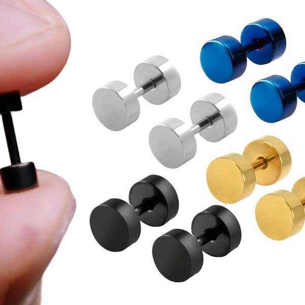 Faux Plug Earrings - Etsy