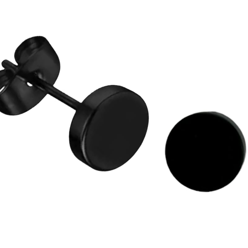 Black Stud Earrings Women - Etsy