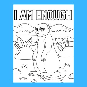 35 Affirmation Coloring Pages Printable Animal Affirmation Coloring ...