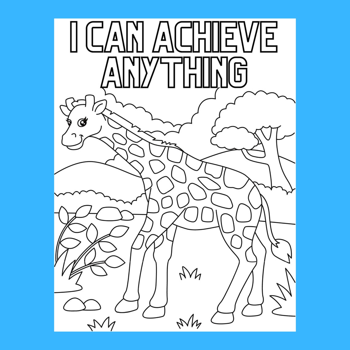 35 Affirmation Coloring Pages Printable Animal Affirmation Coloring ...