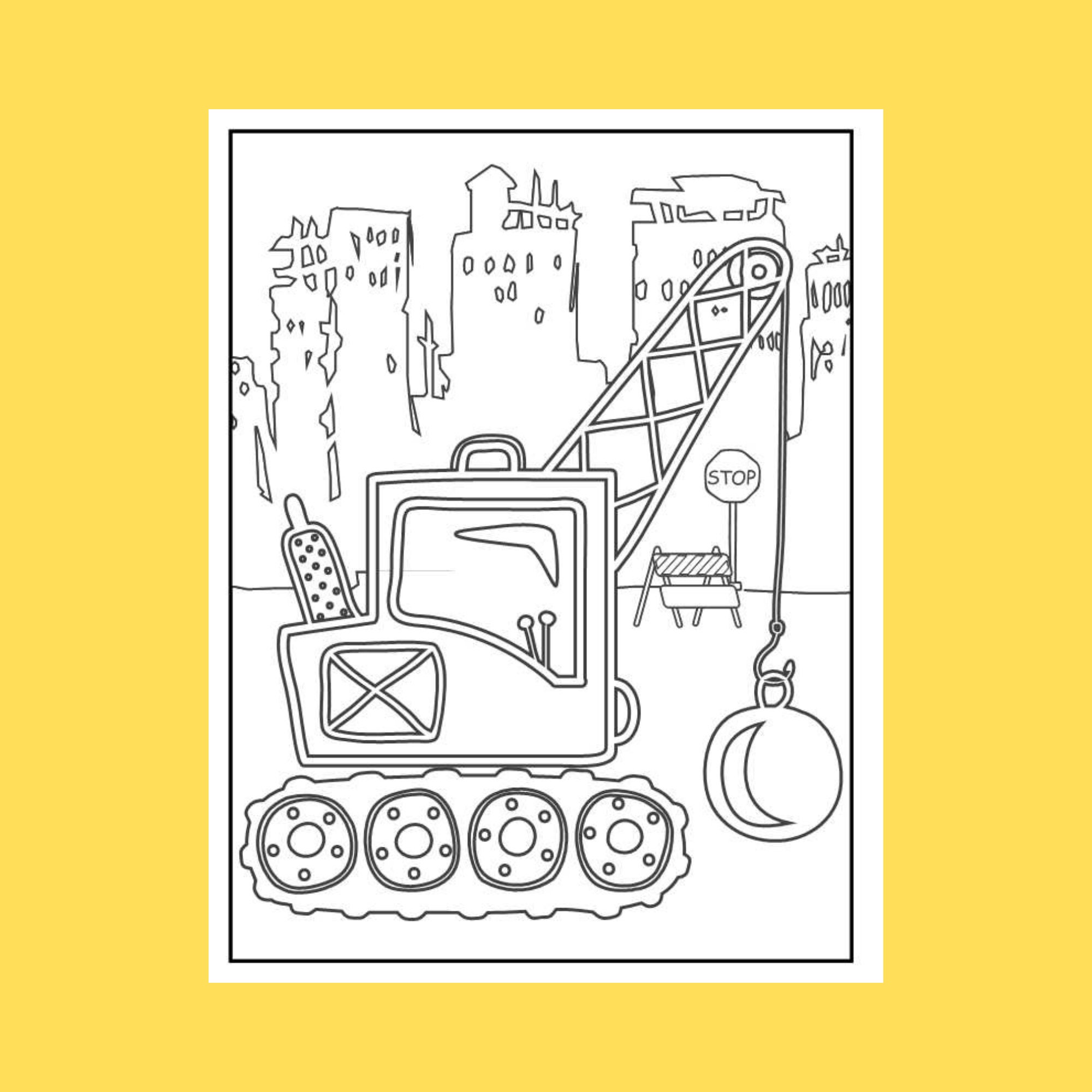 40 Printable Construction Coloring Pages, Construction Printable ...