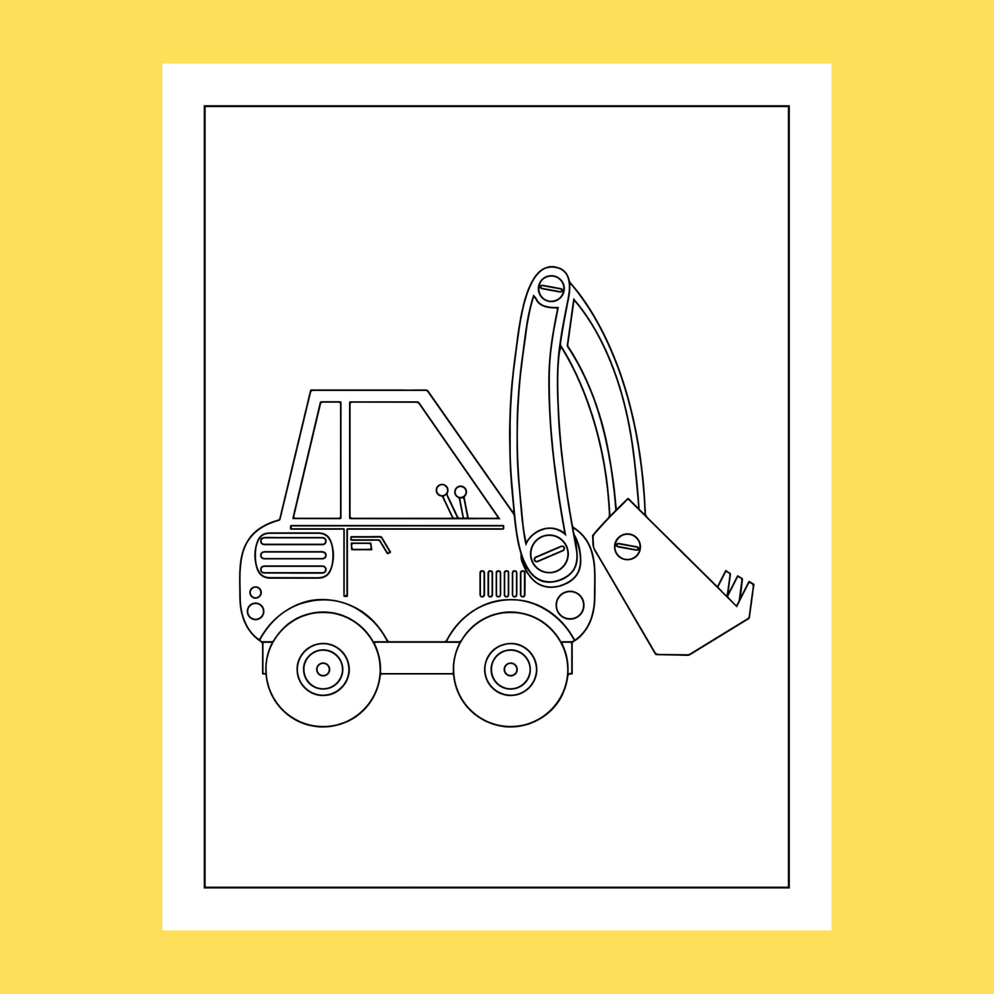 20 Printable Construction Vehicles Coloring Pages| Construction Printable, Construction Games ...