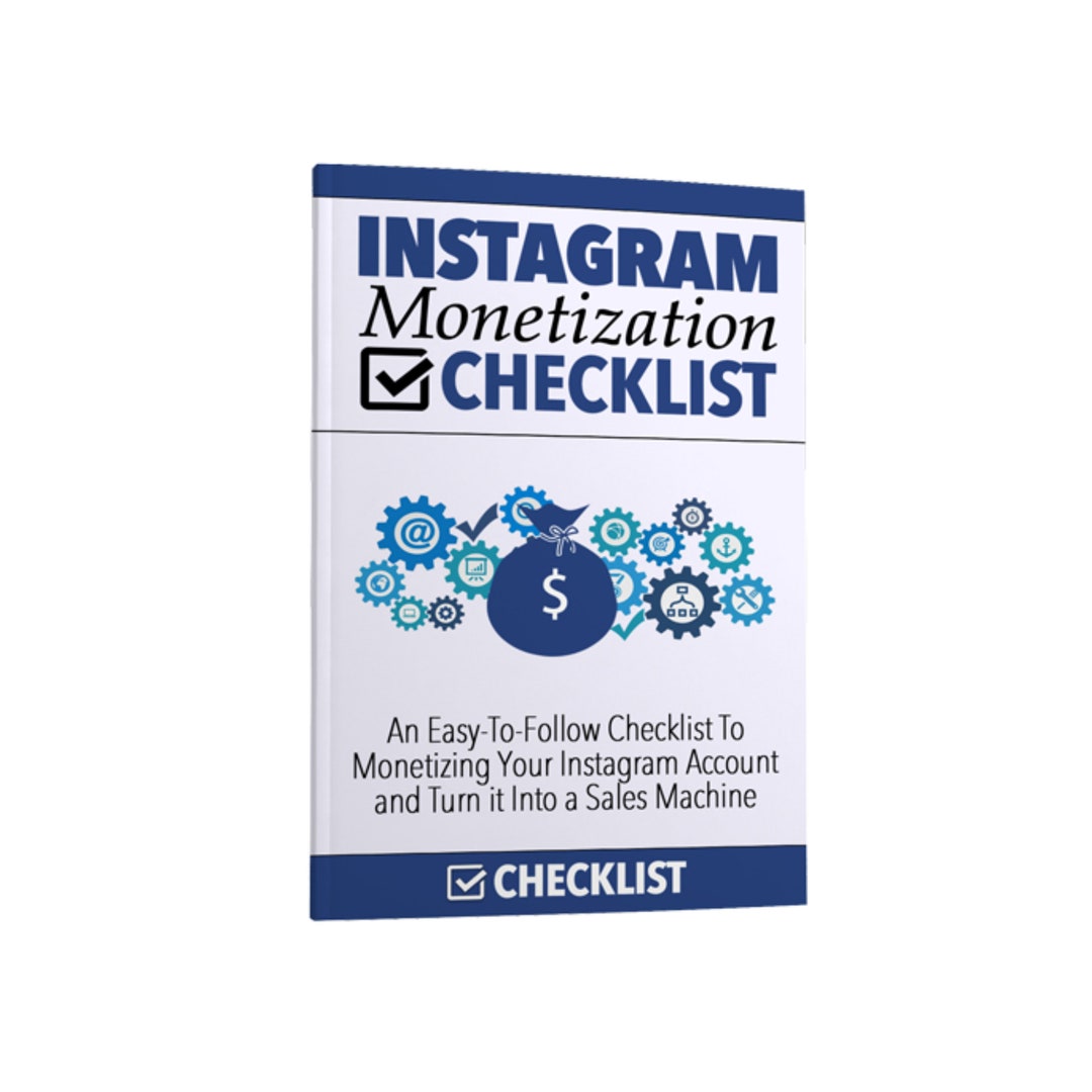Instagram Monetization Checklist - Etsy