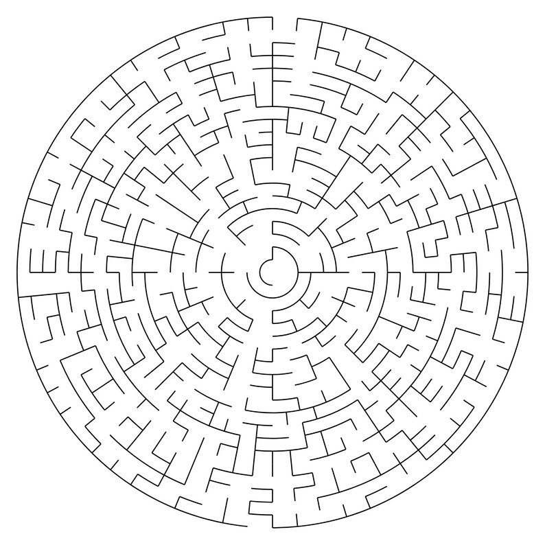 100 Maze Puzzles With 5 Different Types of Mazes Easy to - Etsy