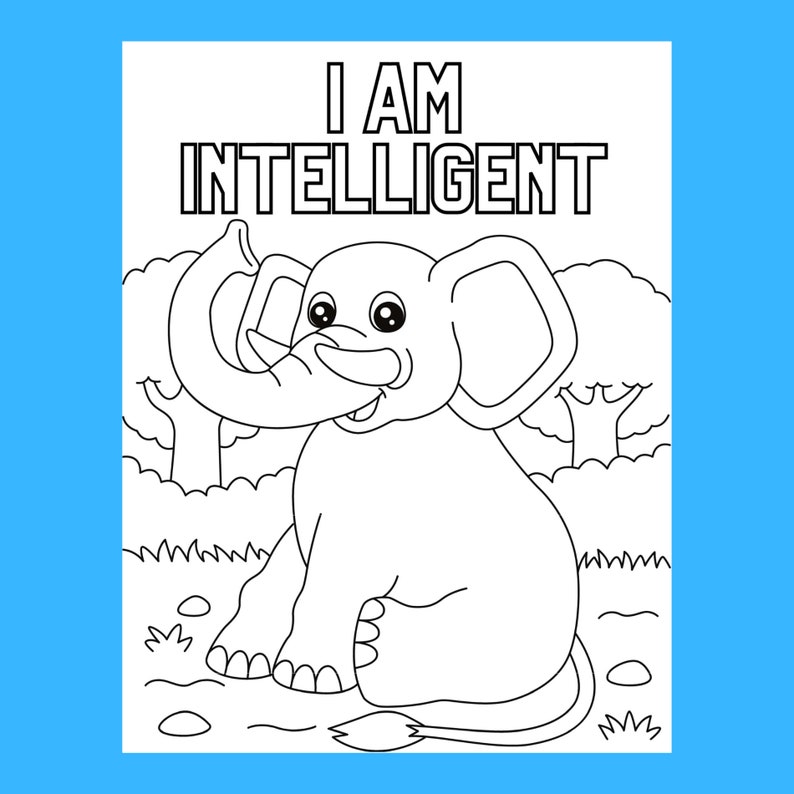 35 Affirmation Coloring Pages Printable Animal Affirmation Coloring ...