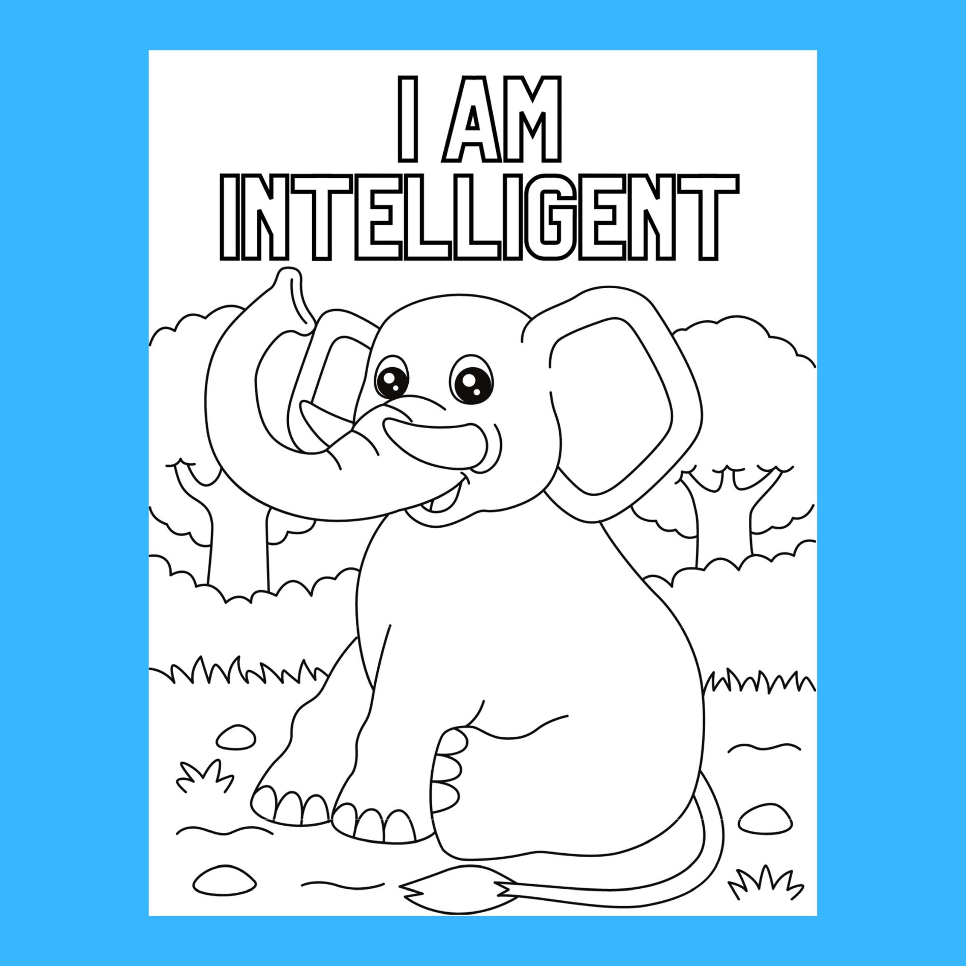 35 Affirmation Coloring Pages Printable Animal Affirmation Coloring ...