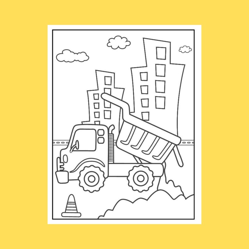 40 Printable Construction Coloring Pages Construction Printable
